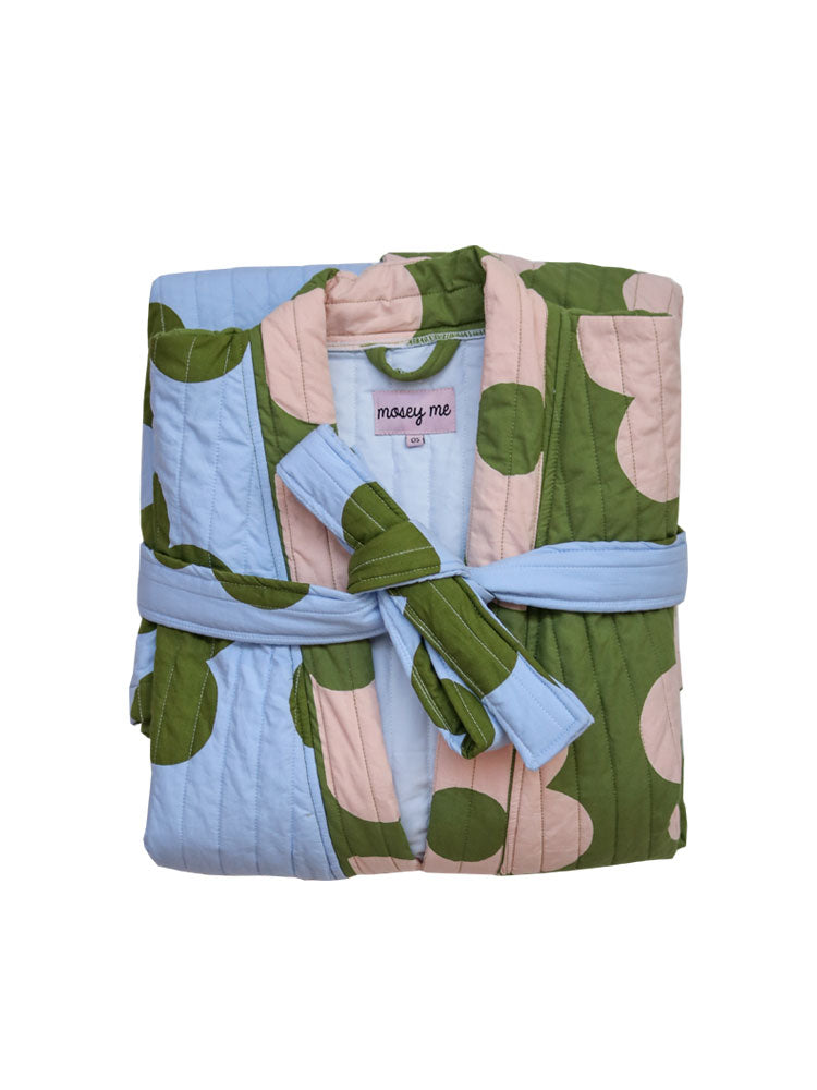 Mosey Me Quilted Robe - Flowerbed | Garmentory