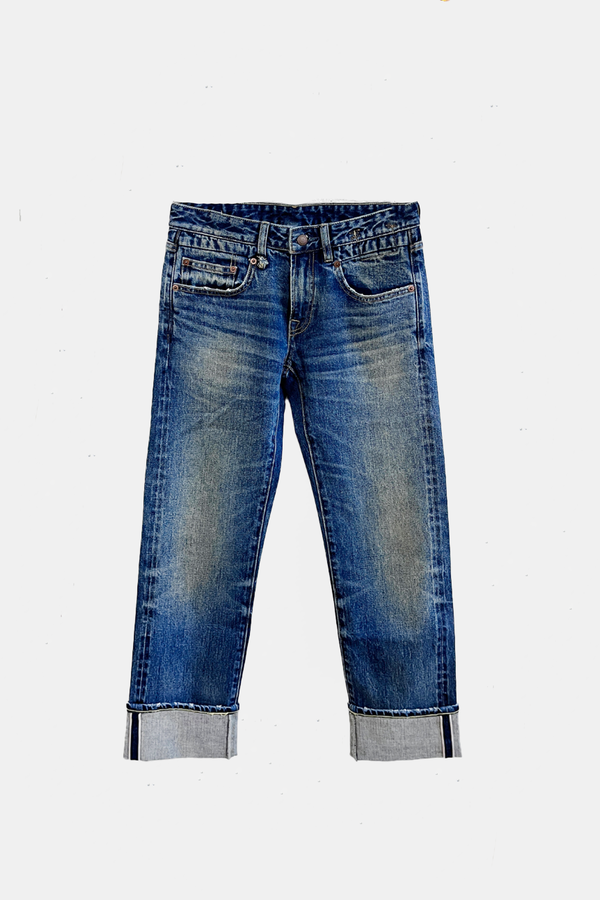 R13 Straight W/Cuff Selvedge - Blue | Garmentory