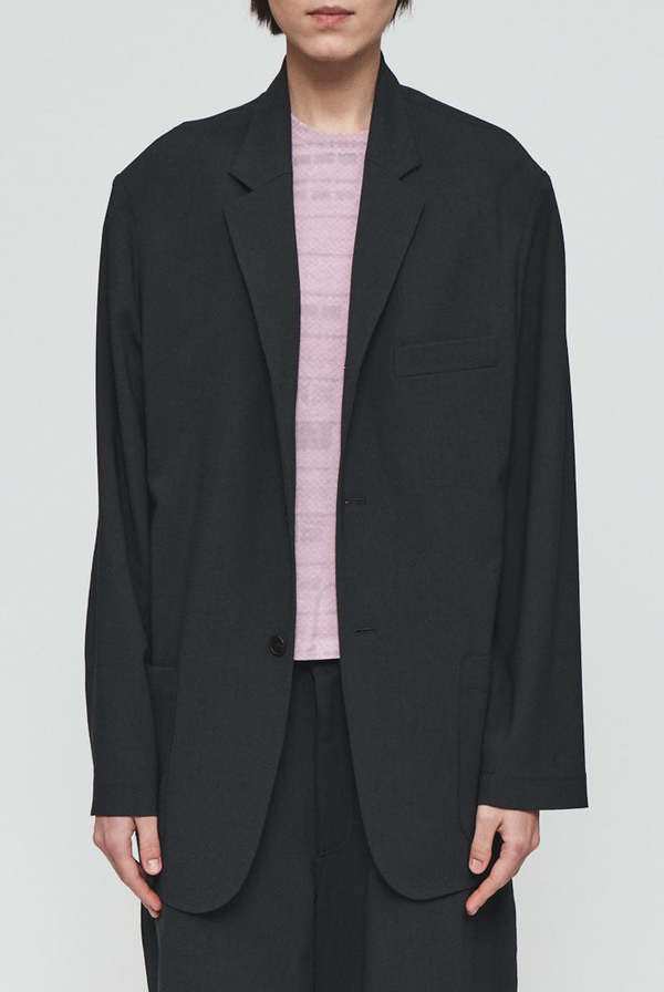 6397 Oversized 3 Button Blazer - Washed Black | Garmentory
