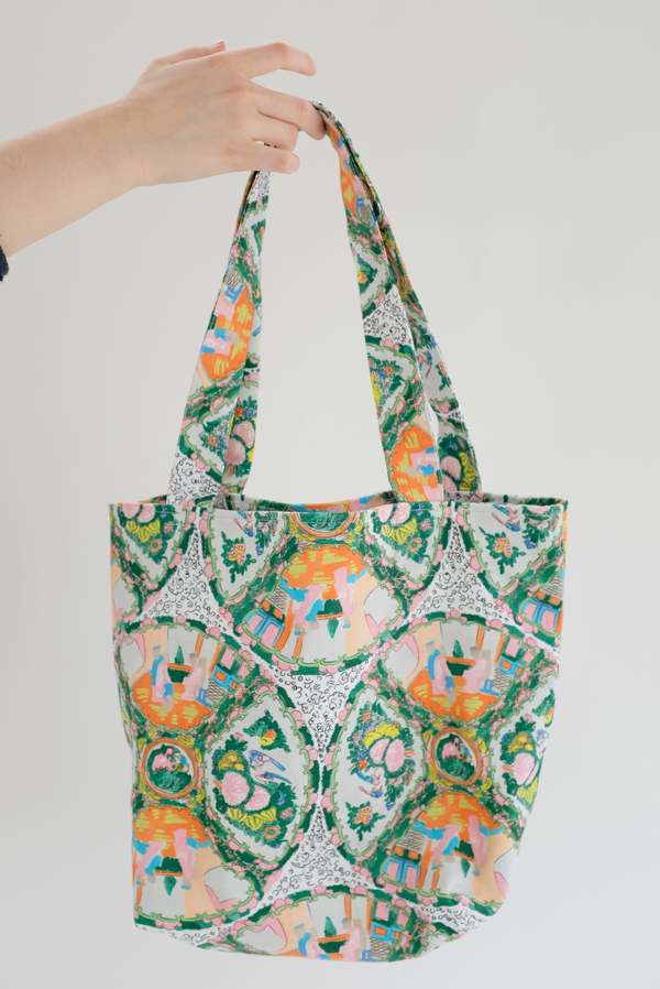 Beklina Tote Bag - Plate Print | Garmentory