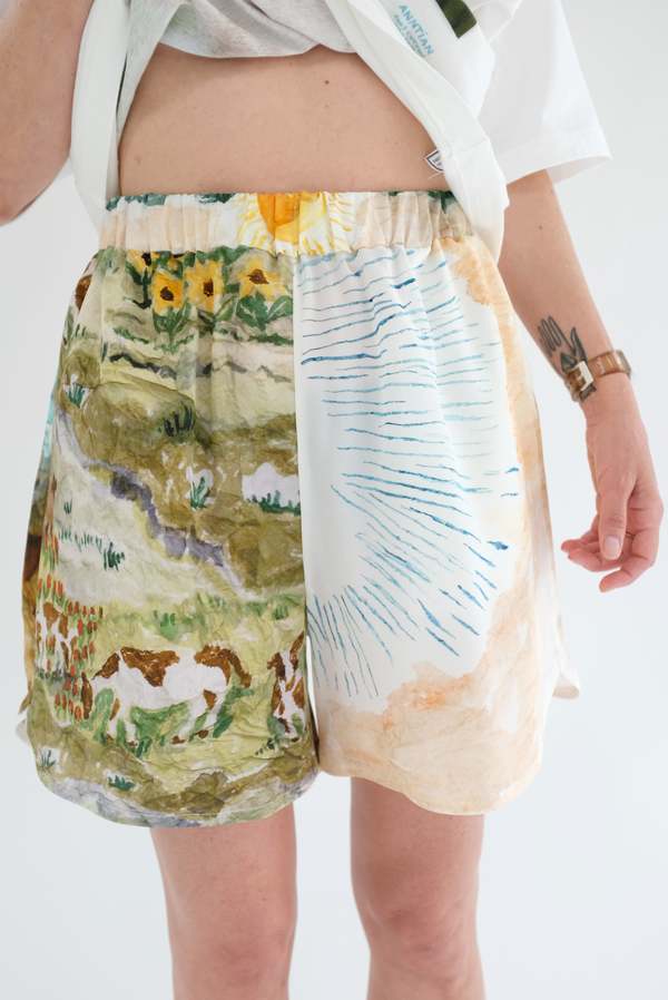 Anntian Silk Shorts - Goats | Garmentory