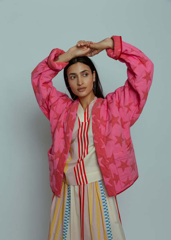 Chloe Stora Reversible Star Jacket - Rose | Garmentory
