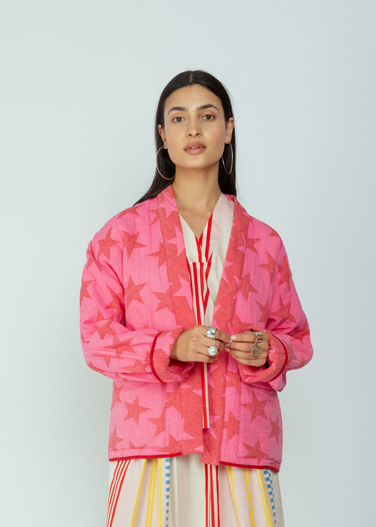 Chloe Stora Reversible Star Jacket - Rose | Garmentory
