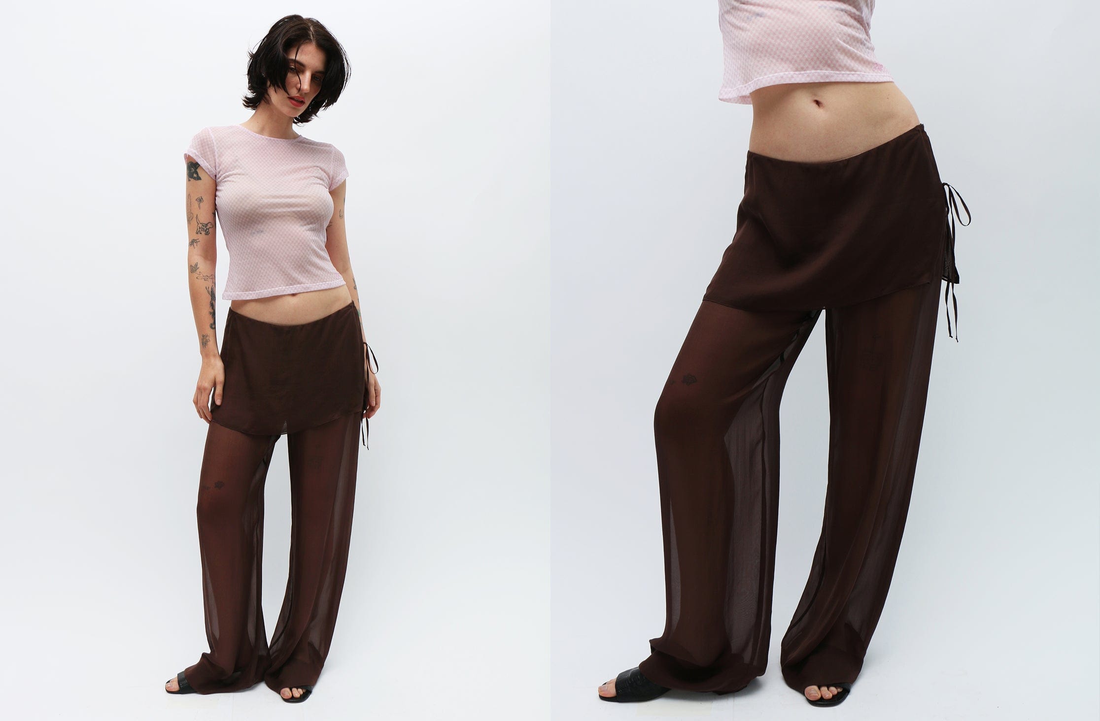 Paloma Wool Silk Archive Pants - Brown | Garmentory