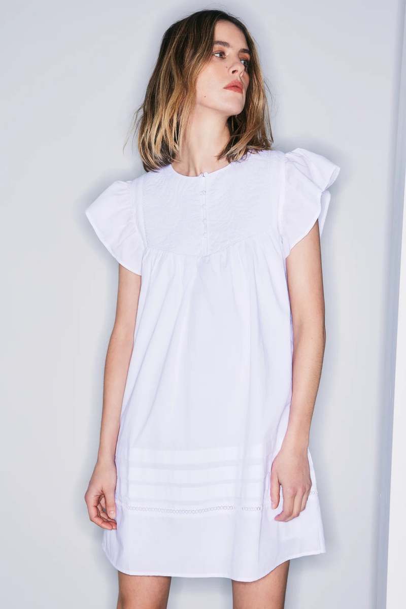 Melissa Nepton Robe Beverly - Blanc | Garmentory