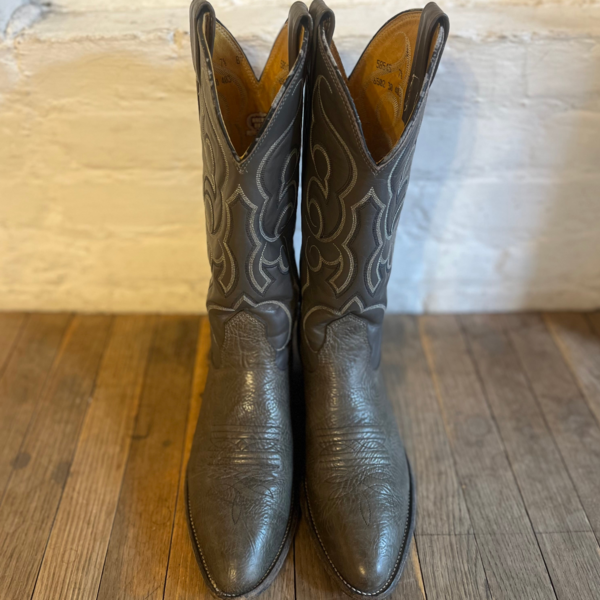 Vintage Nocona Cowboy Boots - Grey | Garmentory