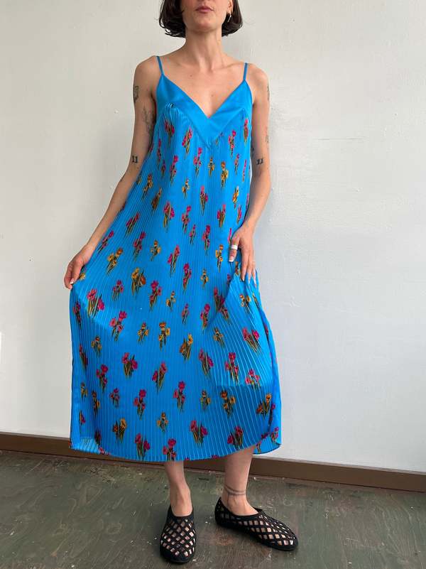 Escada Sundress - Blue Floral | Garmentory