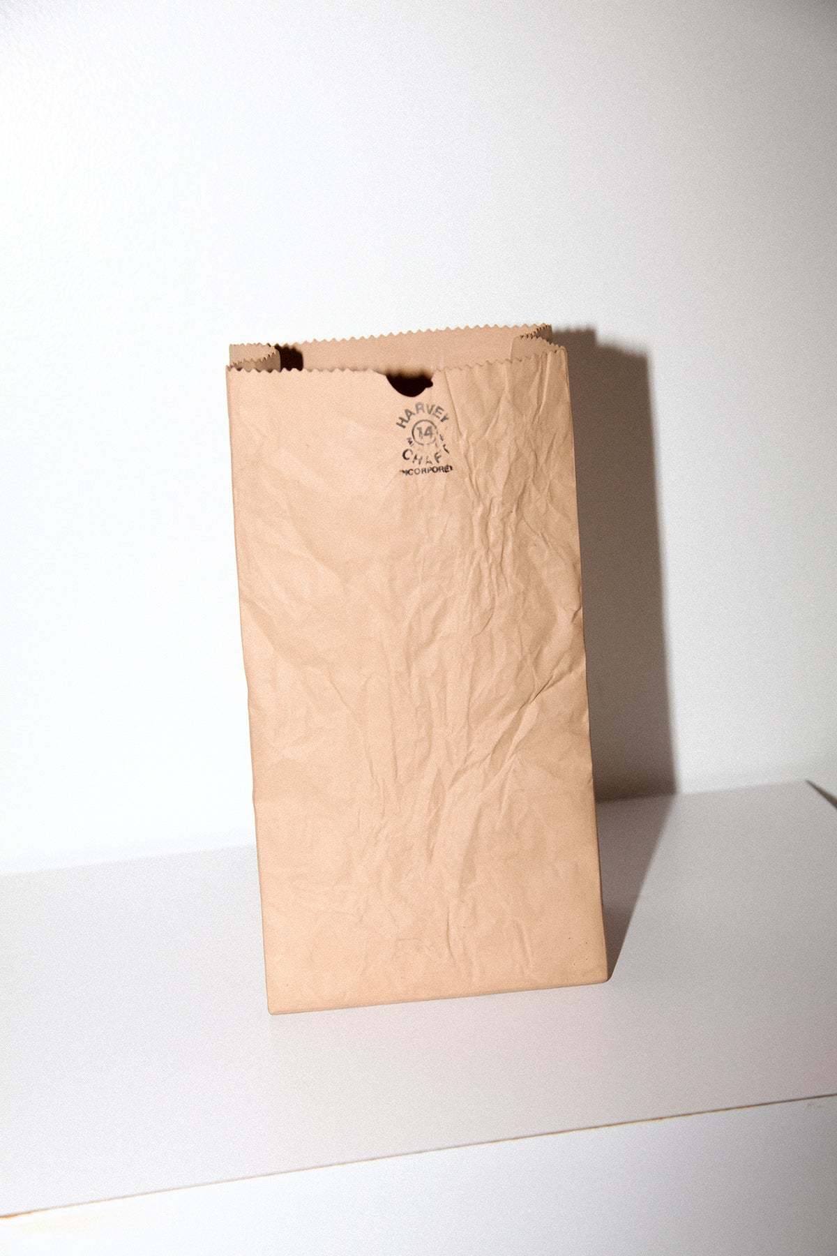 Formas Ceramic "Paper" Bag Vessel by Harvey Craft, 1970s | Garmentory