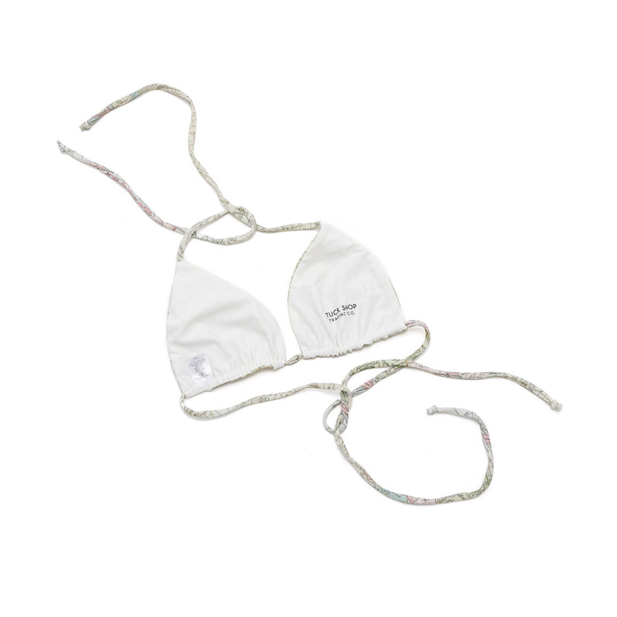 Terra Cotta Designs String Bikini Top - Map Print | Garmentory