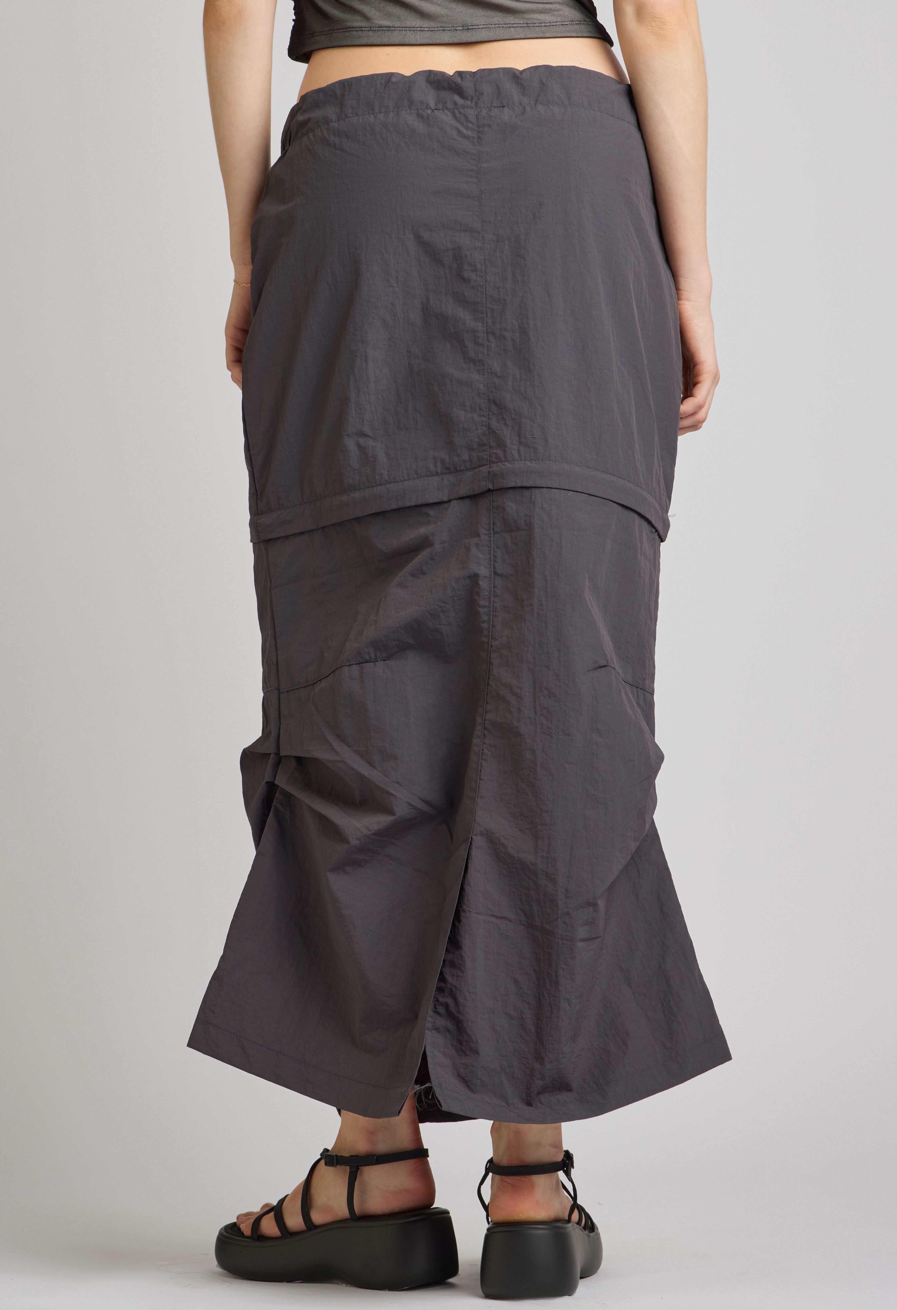 NKC Convertible Midi to Mini Skirt - Steel/Grey | Garmentory