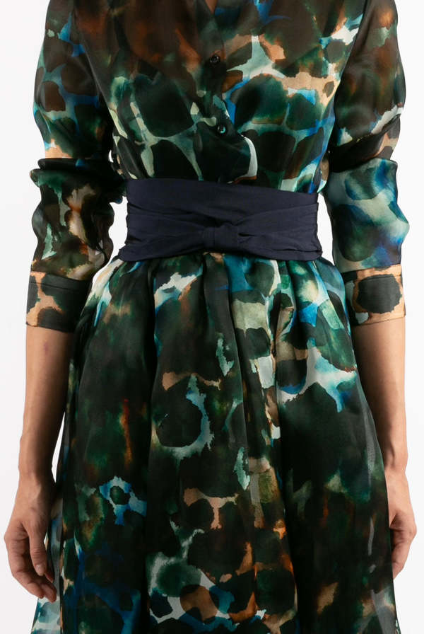 Sara Roka Ribbon Belt - Navy | Garmentory