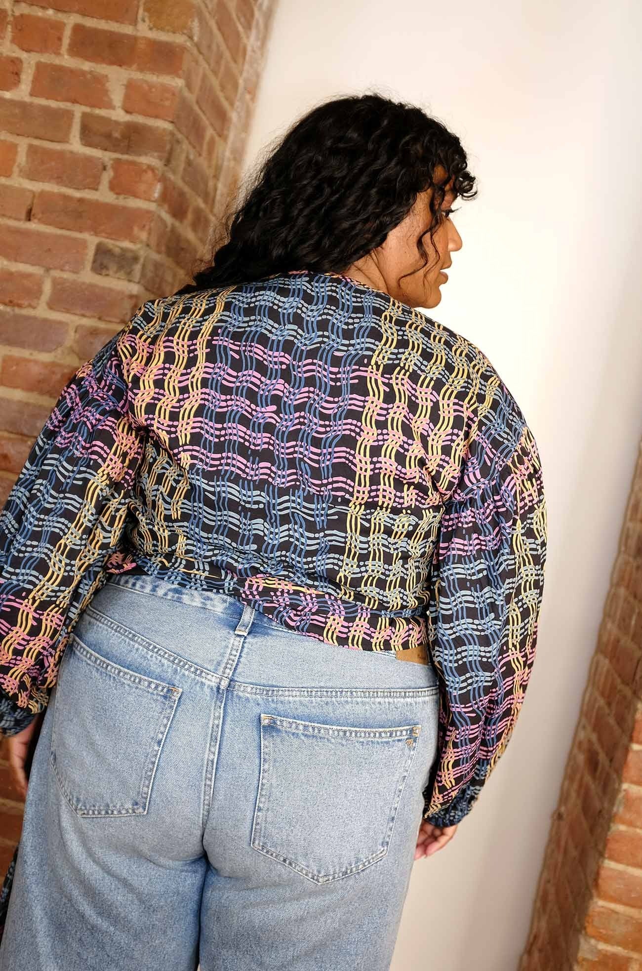 Rujuta Sheth Greenwich Top - Midnight Bloom | Garmentory