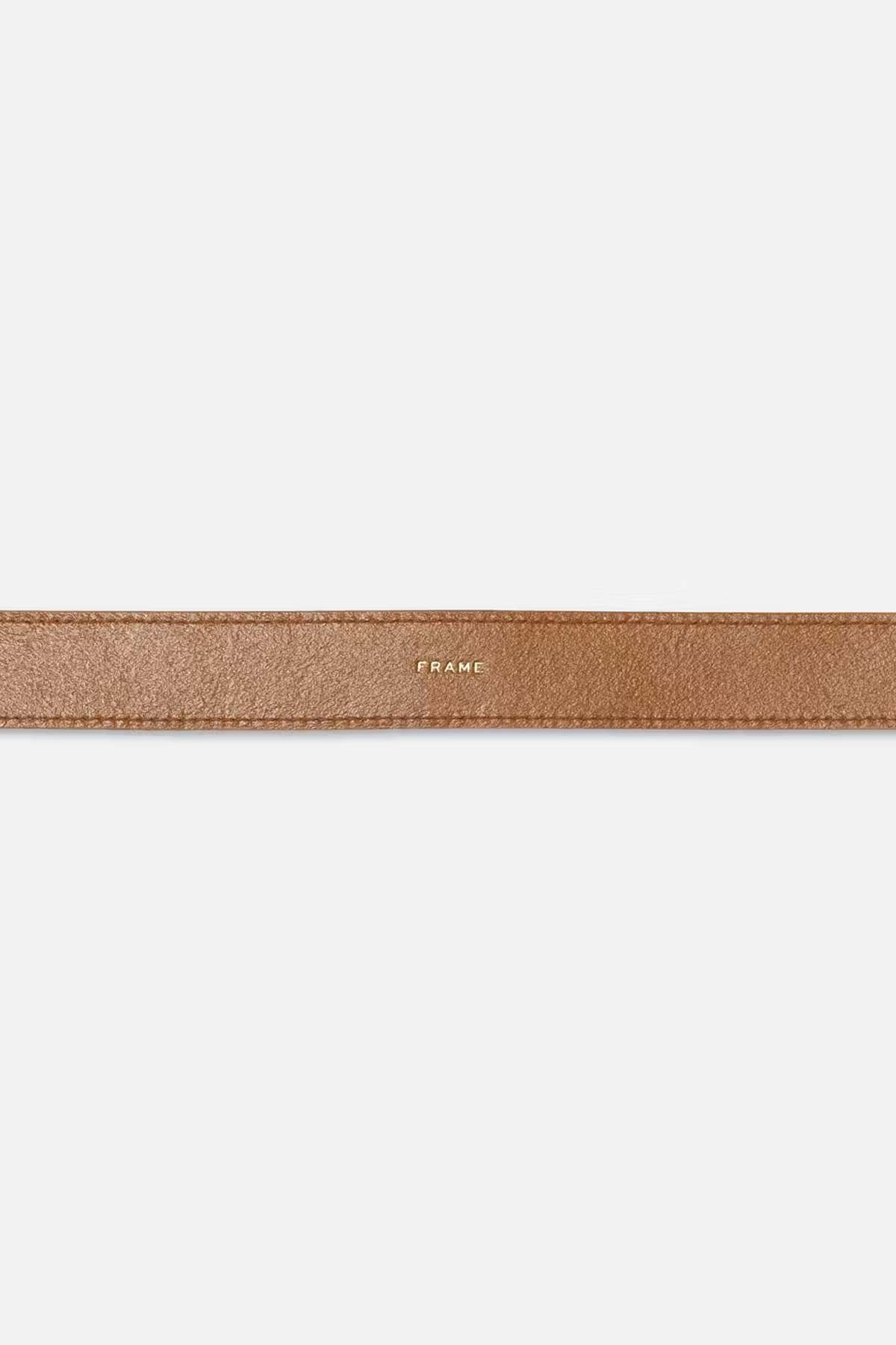 FRAME Denim Circle Belt - Tan Suede | Garmentory