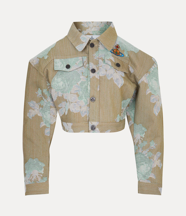 Vivienne Westwood Cropped Boxer Jacket - Rose Print | Garmentory
