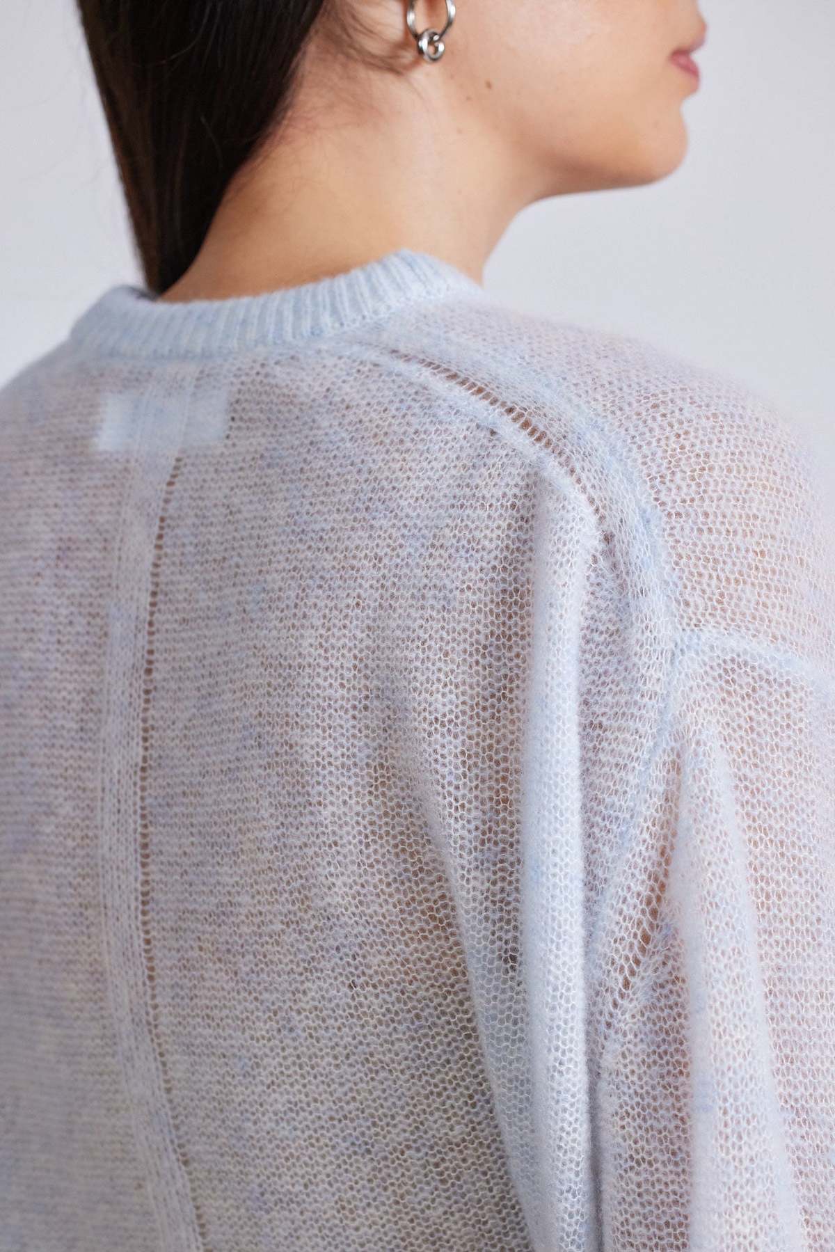 Apiece Apart Tissue Weight Sweater - Sky Blue | Garmentory