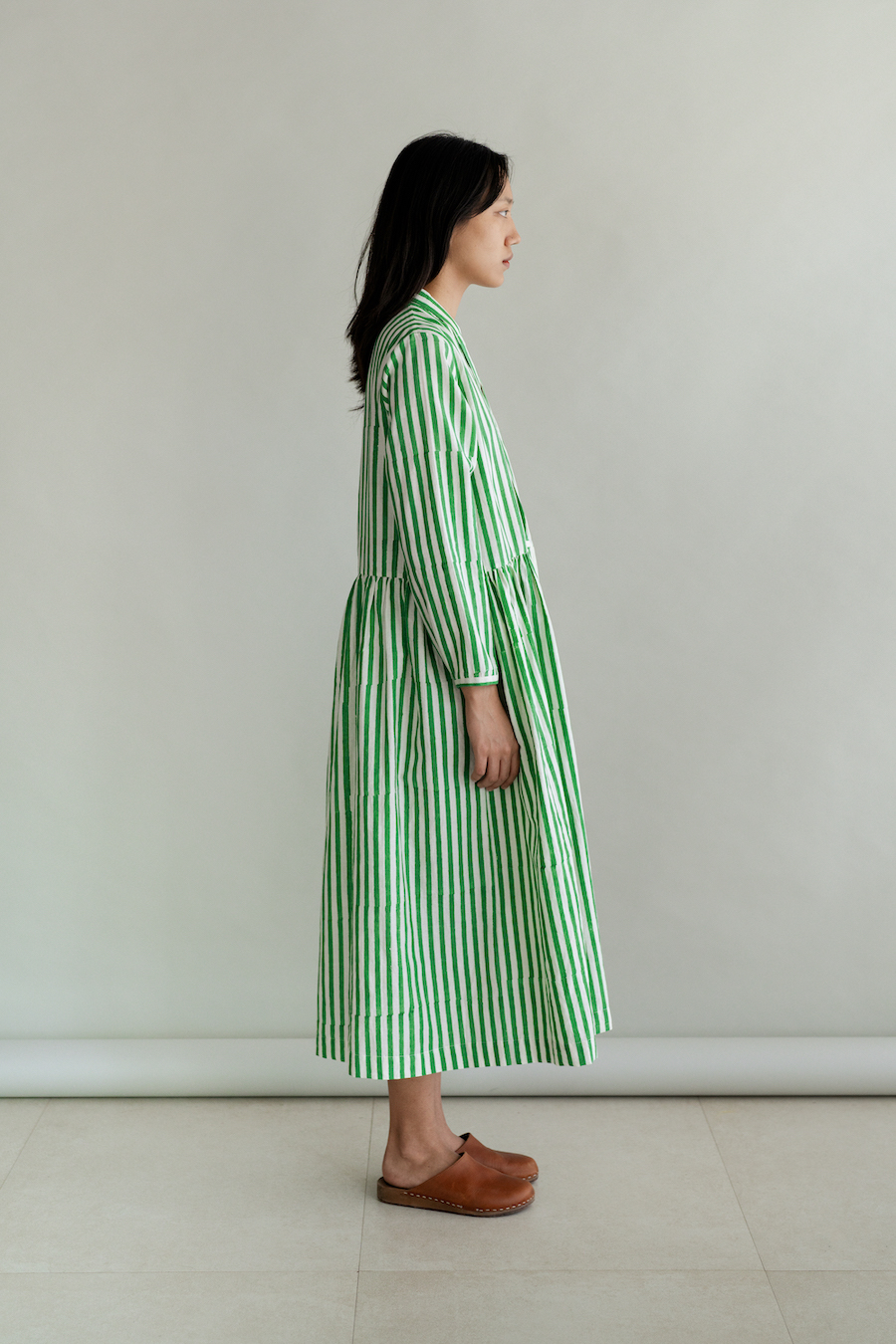 Runaway Bicycle SASHA Dress - GREEN STRIPE | Garmentory