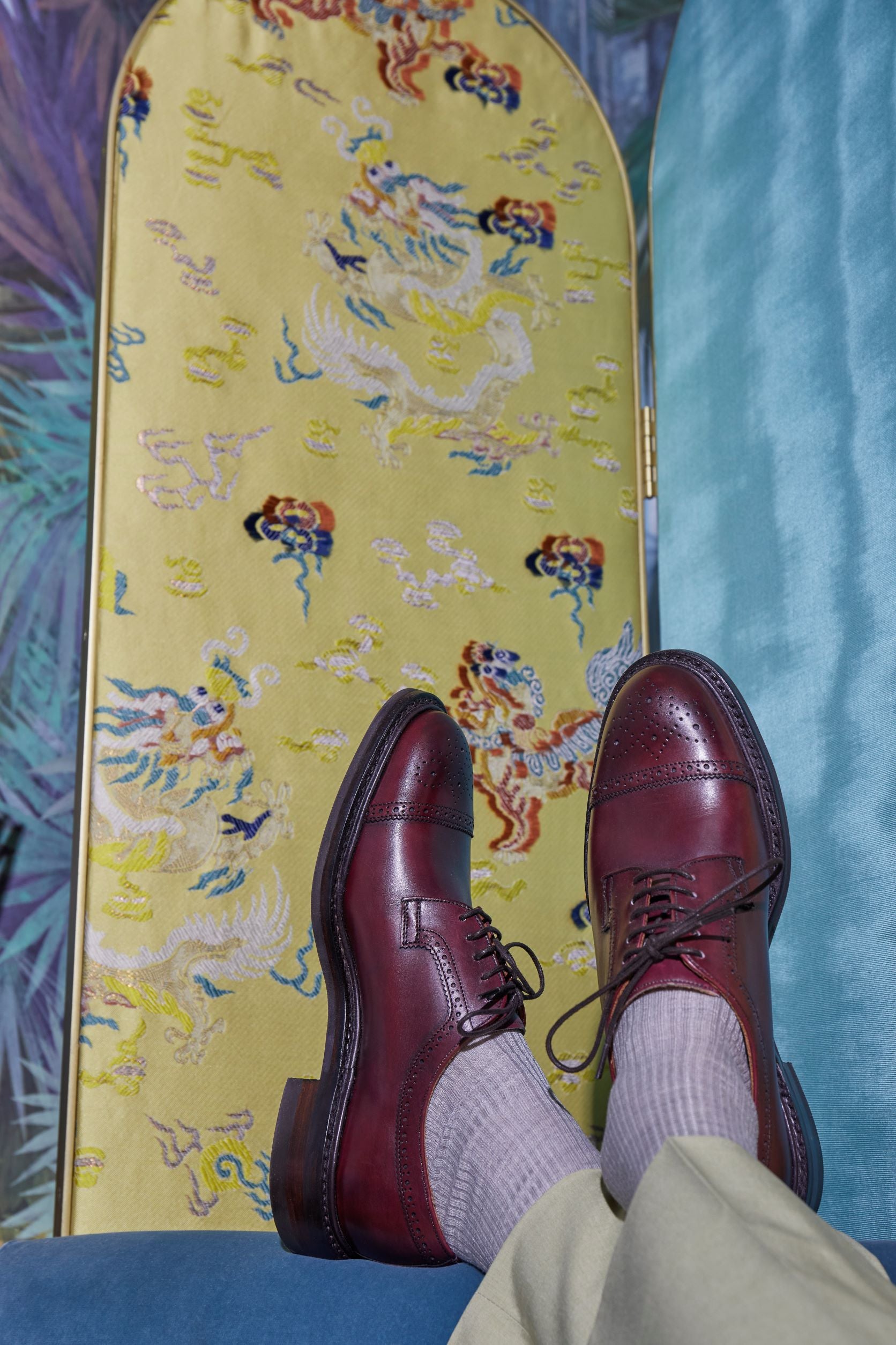 Macian Sophie Derby Shoes - Burgundy | Garmentory