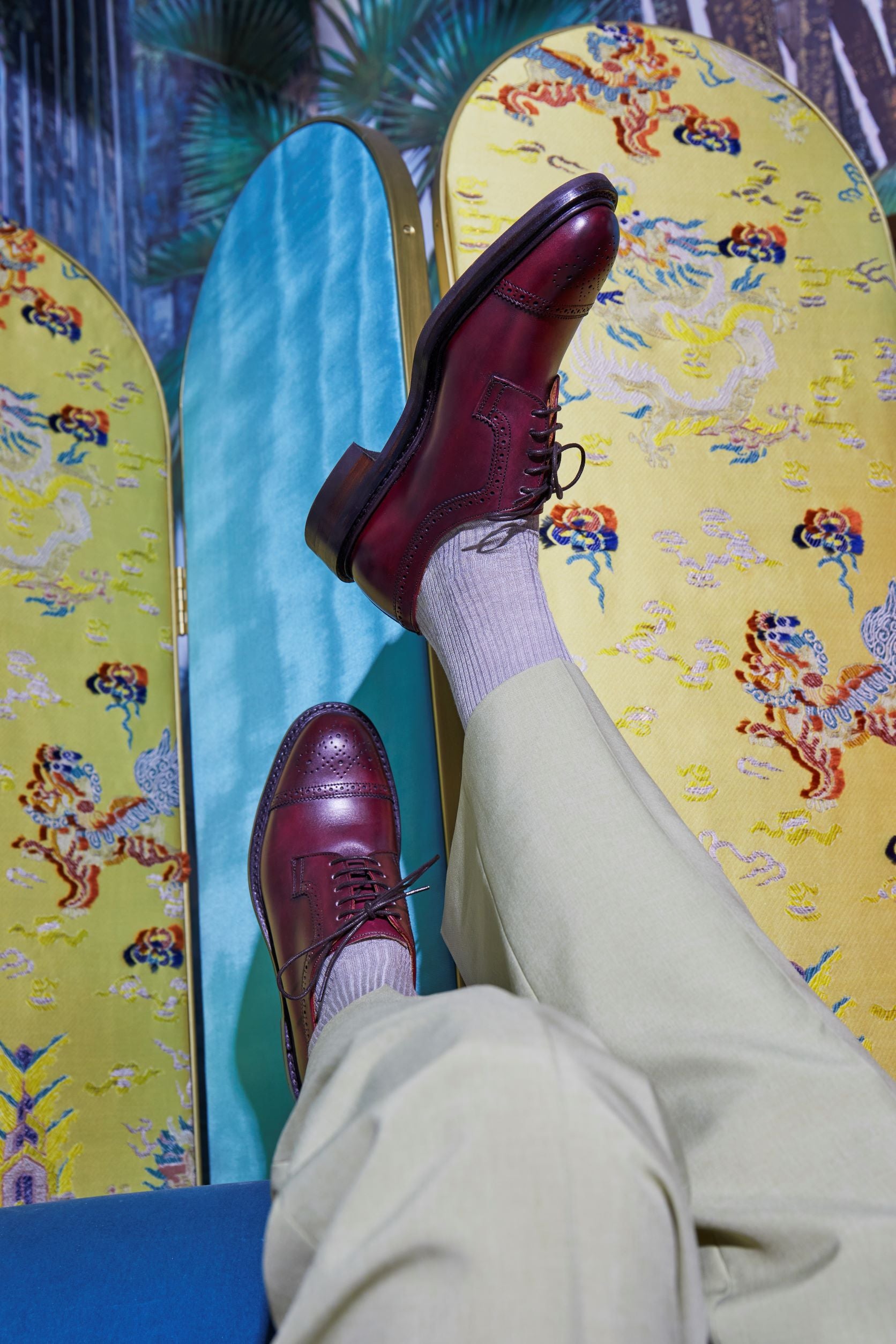 Macian Sophie Derby Shoes - Burgundy | Garmentory