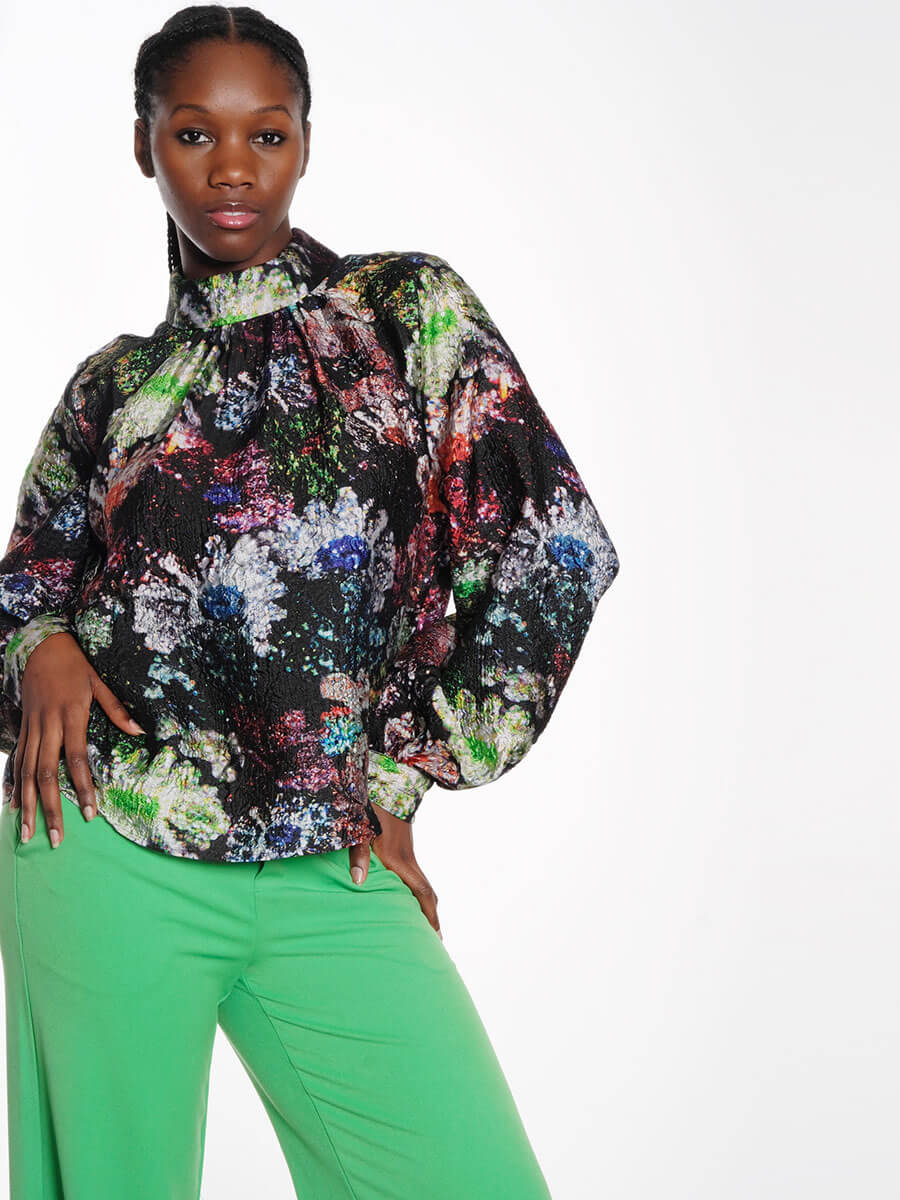 Stine Goya Ashley Blouse - Glitter Bloom | Garmentory