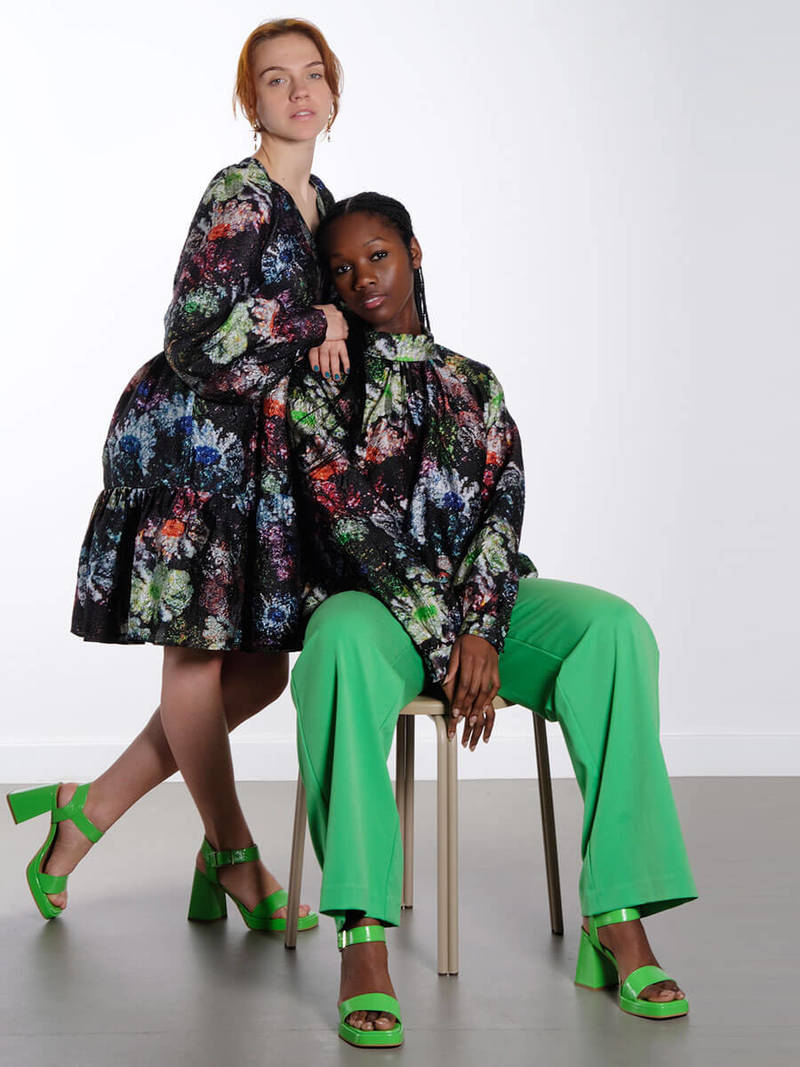Stine Goya Ashley Blouse - Glitter Bloom | Garmentory