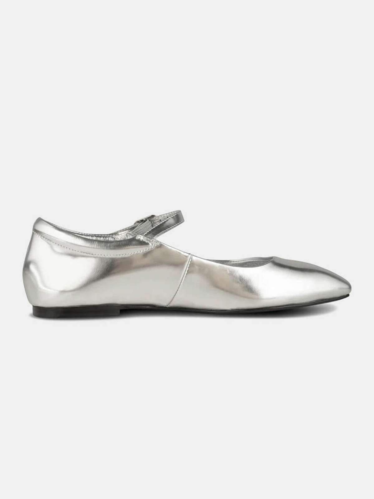 Shoe the Bear Maya Metallic Ballerina - Silver Metallic | Garmentory