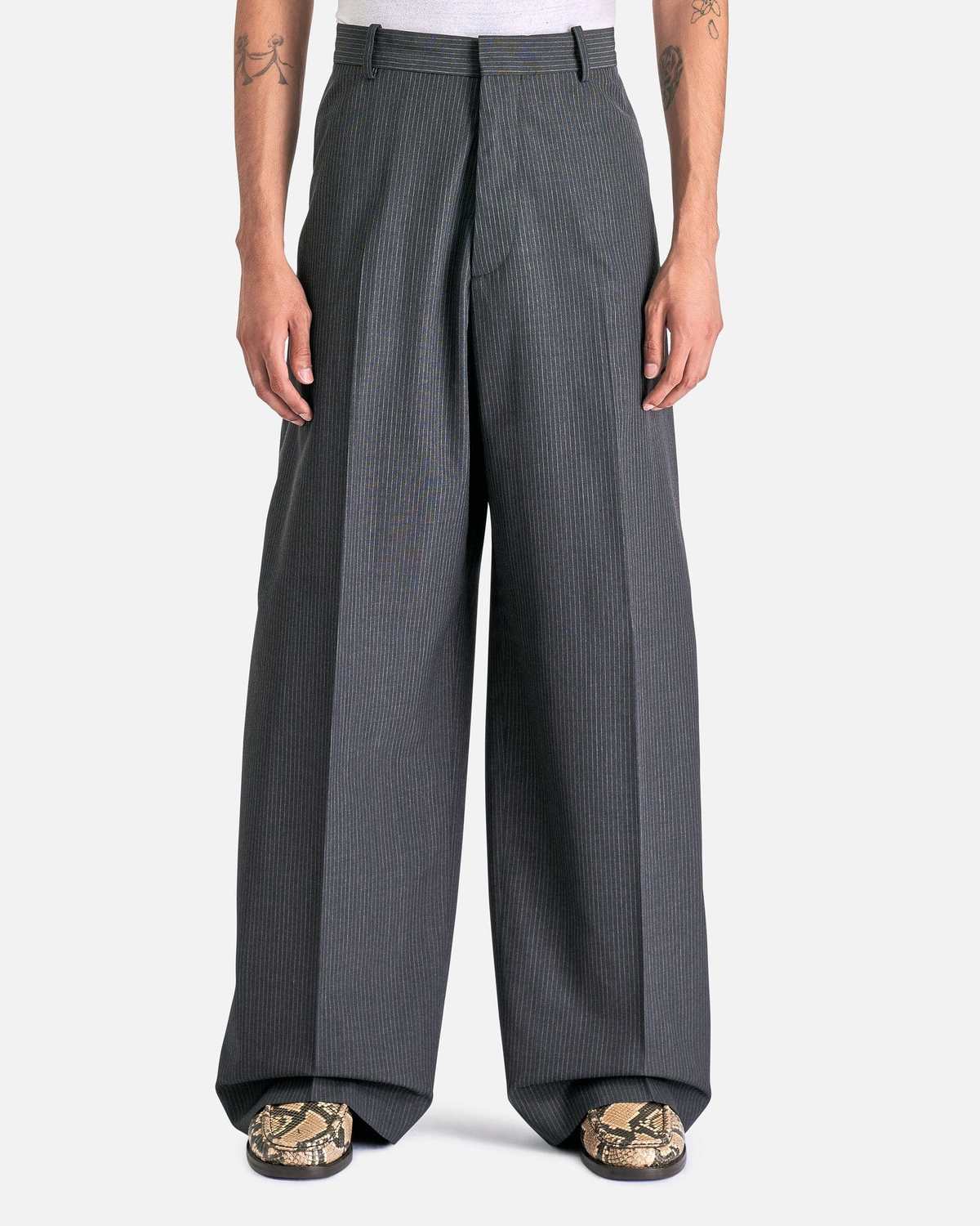 Acne Studios Pasant Dry Pinstripe Suiting Trouser - Anthracite Grey ...