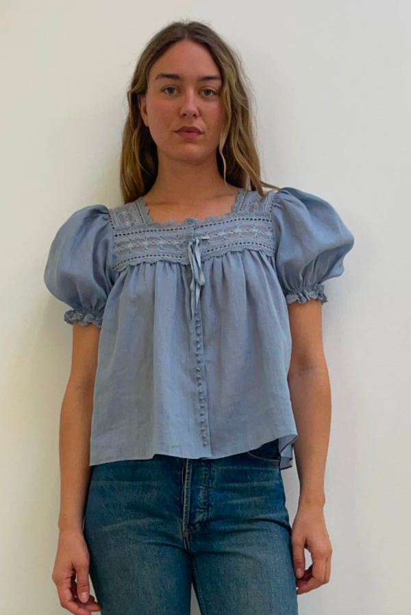 DÔEN Anneth Top - French Blue | Garmentory