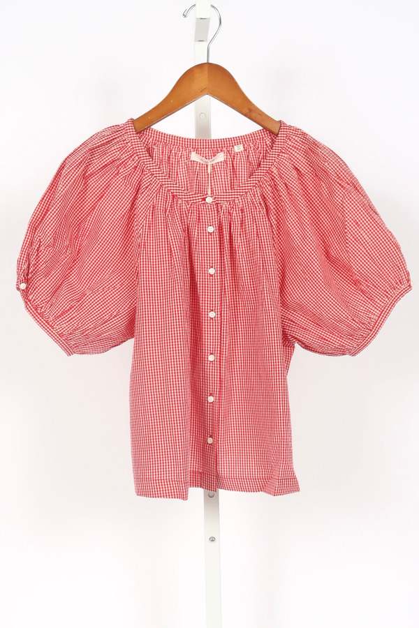 Doen June Top - Cerise Paris Gingham | Garmentory