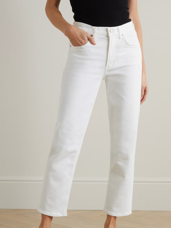 AGOLDE Kye High Rise Straight Leg Jeans - Cake | Garmentory