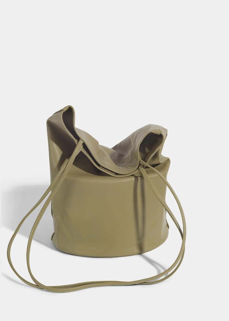 Modern Weaving Drape Oval Bucket - Aloe | Garmentory