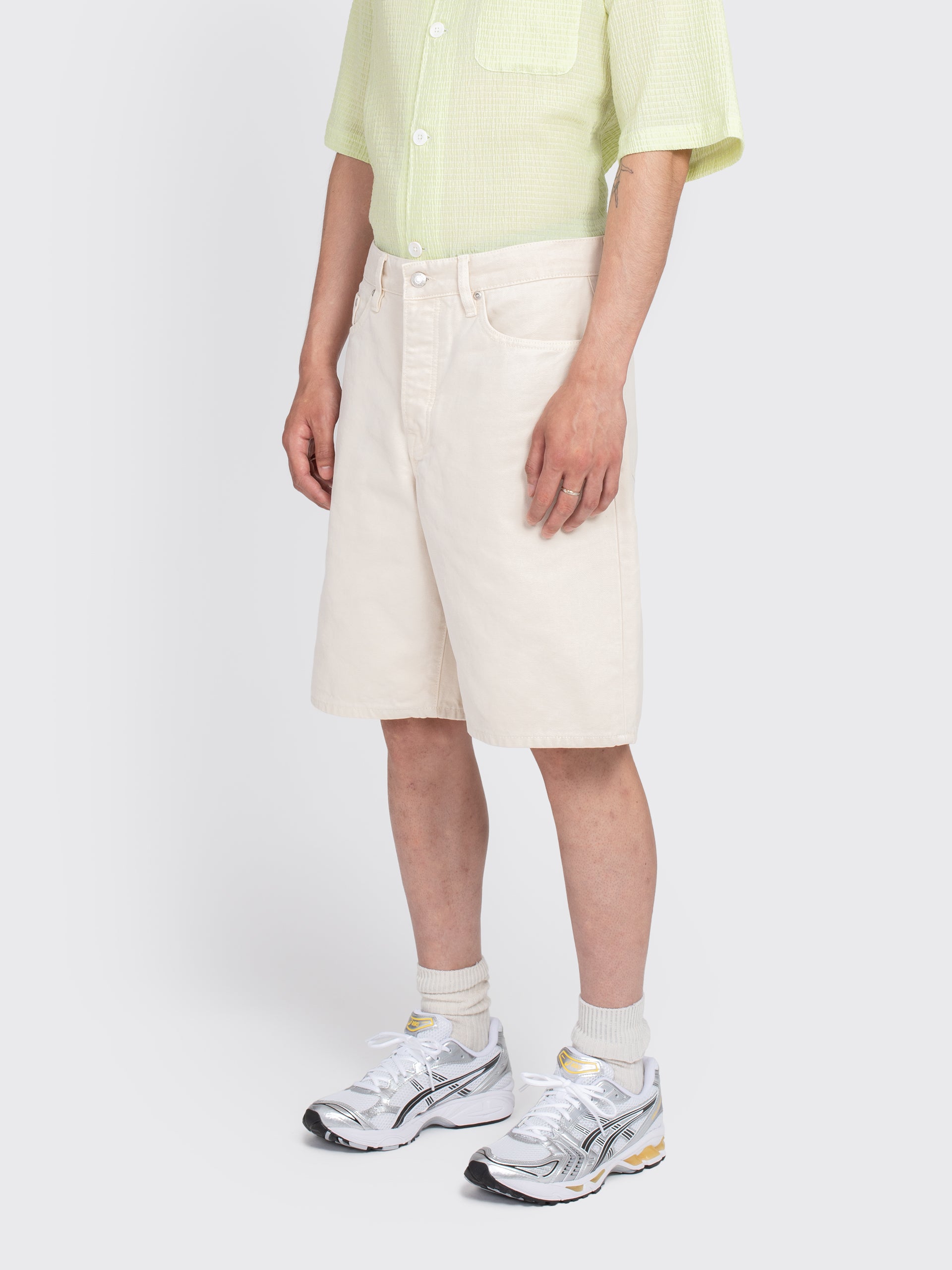 Stussy Big Ol Washed Canvas Shorts - Vintage Natural | Garmentory