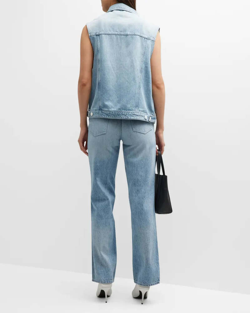 Triarchy Denim Cellsius Vest - Light Indigo | Garmentory