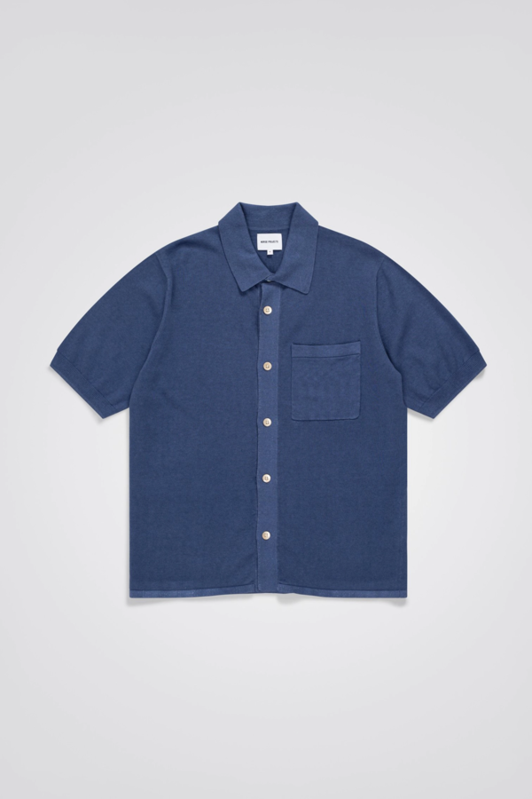 Norse ProjectsRollo Cotton Linen SS Shirt - Calcite Blue | Garmentory