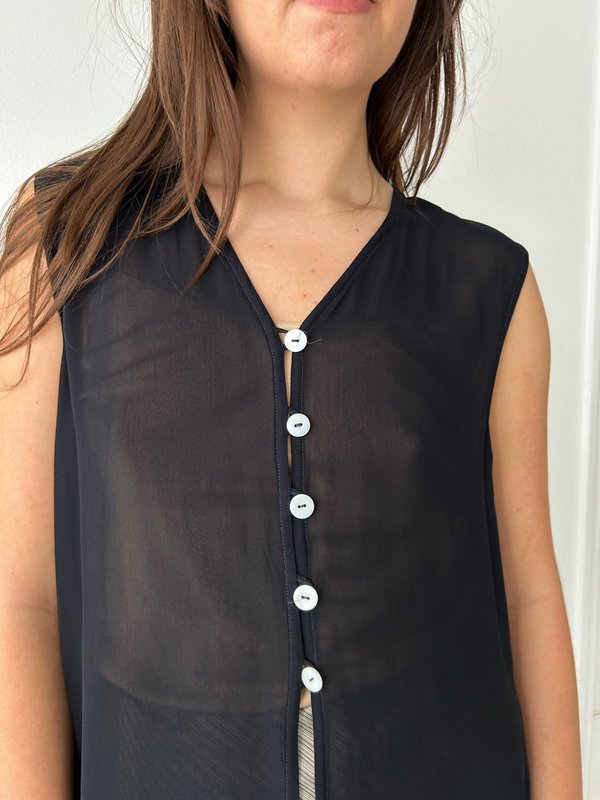Sheer Vest | Garmentory