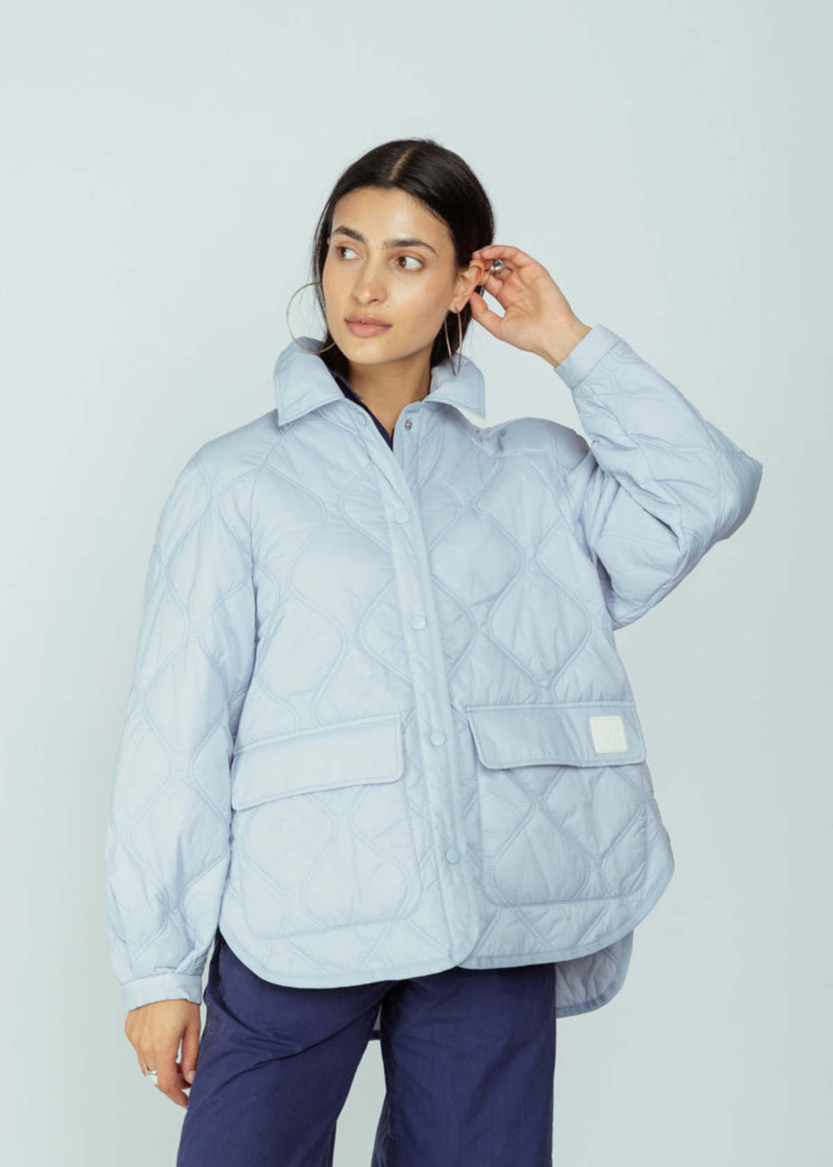 OOFWear Oversized Quilted Jacket - Sky Blue | Garmentory
