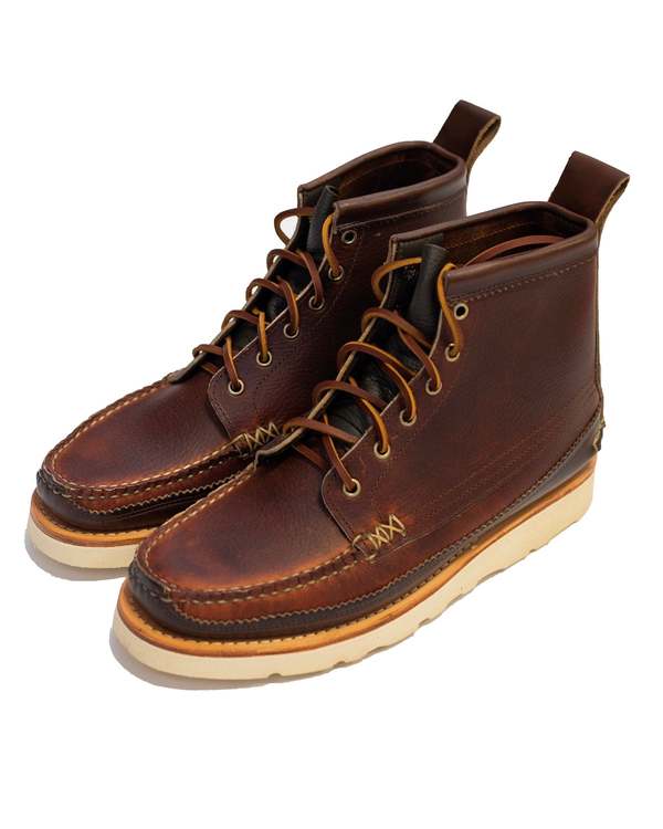YUKETEN Maine Guide 6 Eye DB Boots - CP Brown | Garmentory