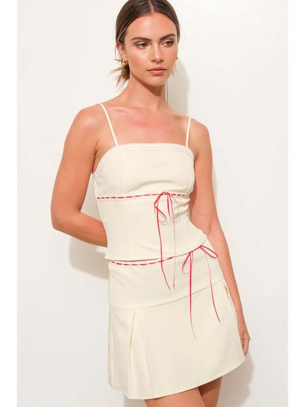 Pretty Garbage Lace Trim Cami | Garmentory