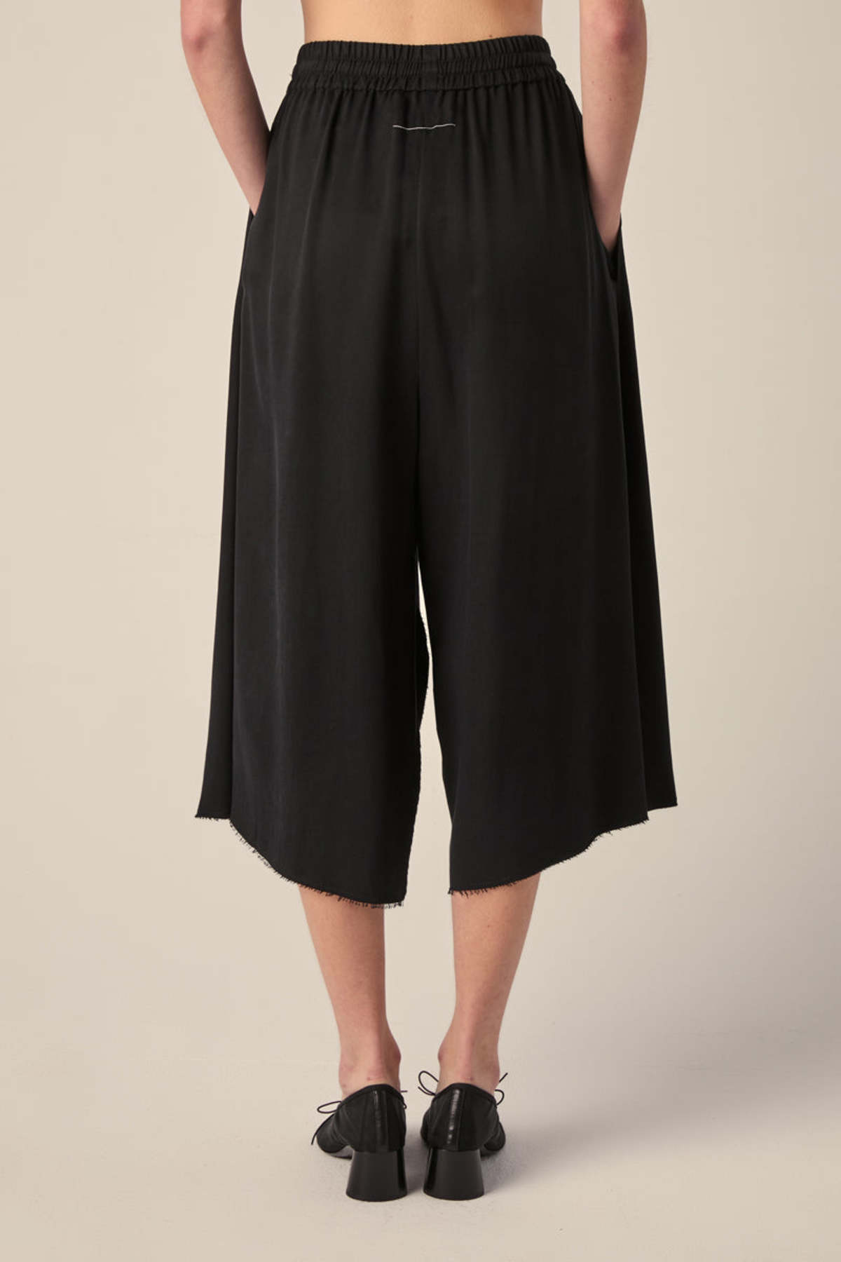 MM6 Maison Margiela Side Slit Track Pants - Black | Garmentory