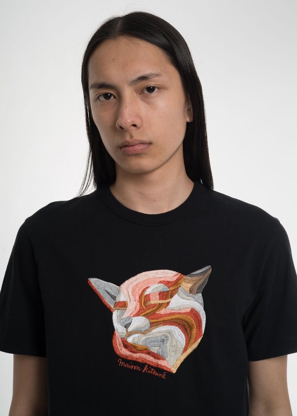 Maison Kitsune Black Ines Longevial T-Shirt | Garmentory