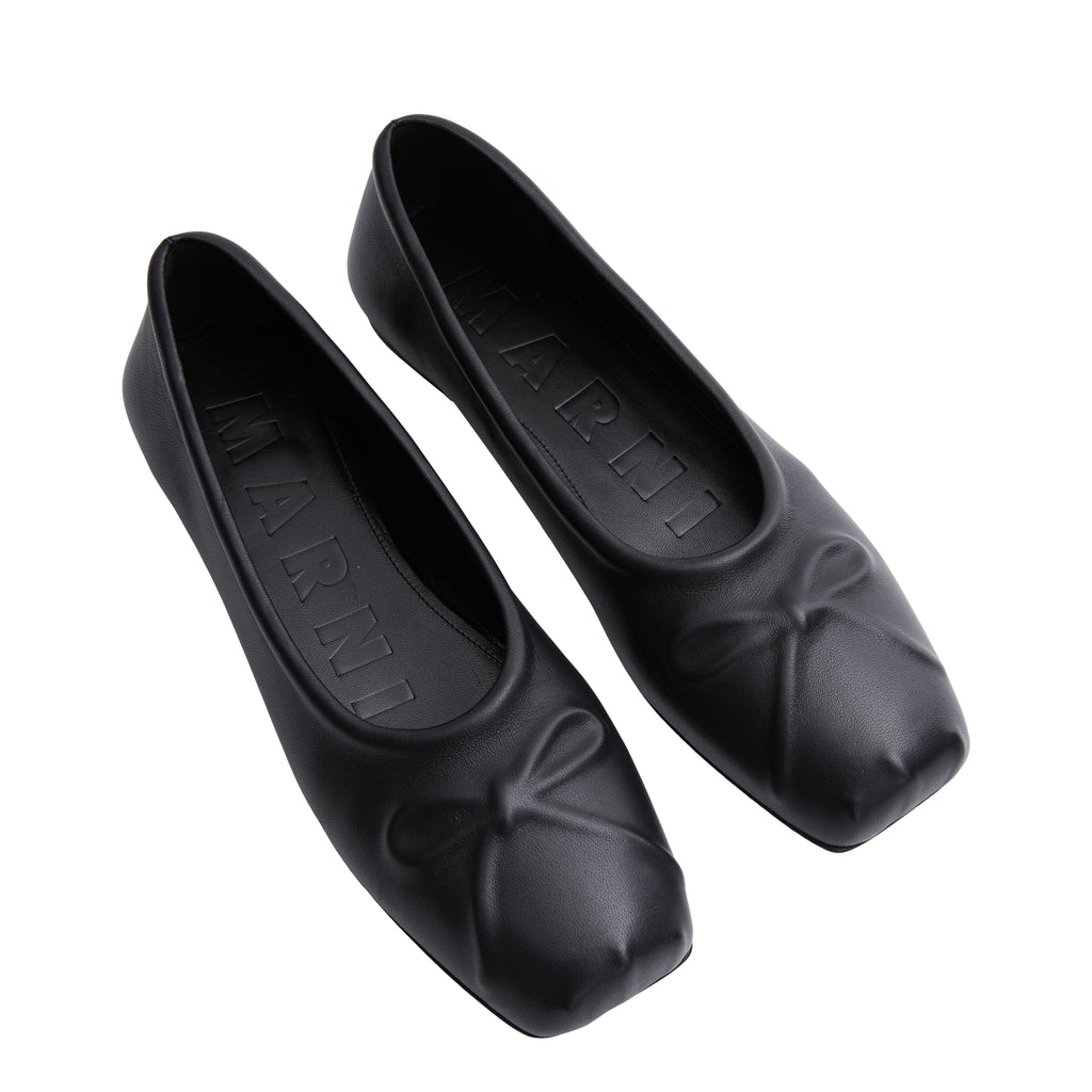 Marni Leather Ballerina Shoes | Garmentory