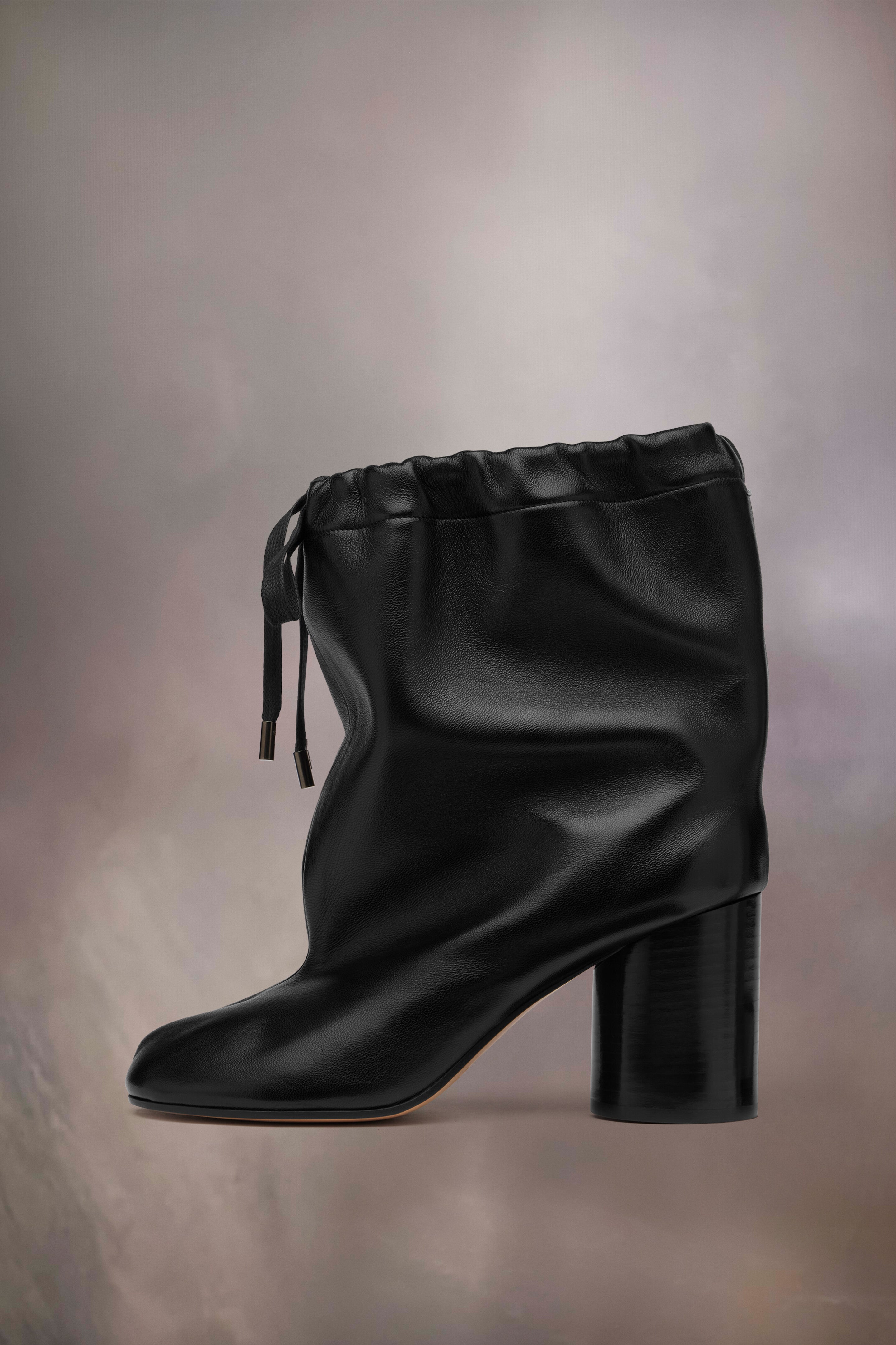 Maison Margiela Tabi Drawstring Ankle Boots - Black | Garmentory
