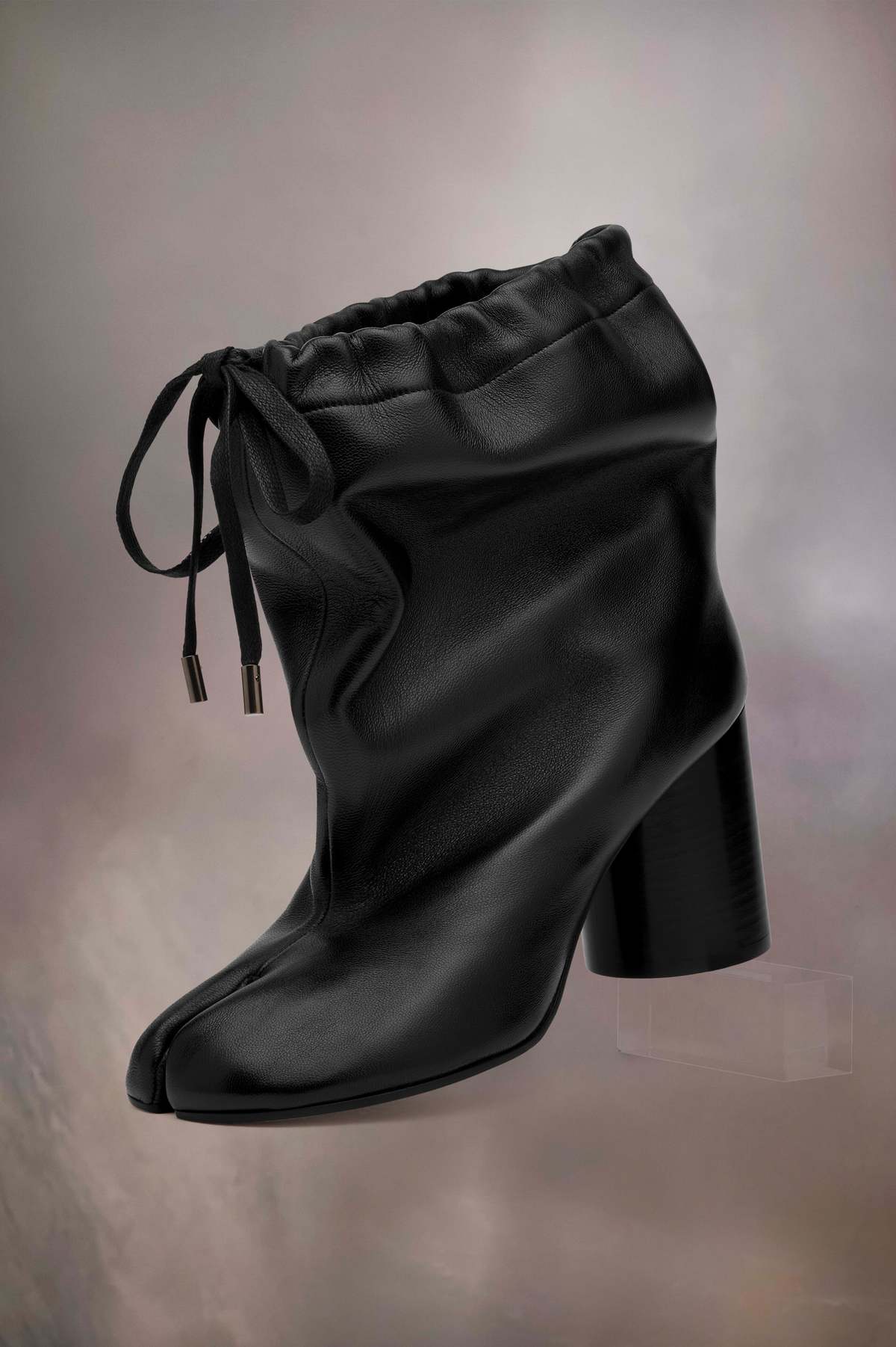 Maison Margiela Tabi Drawstring Ankle Boots - Black | Garmentory