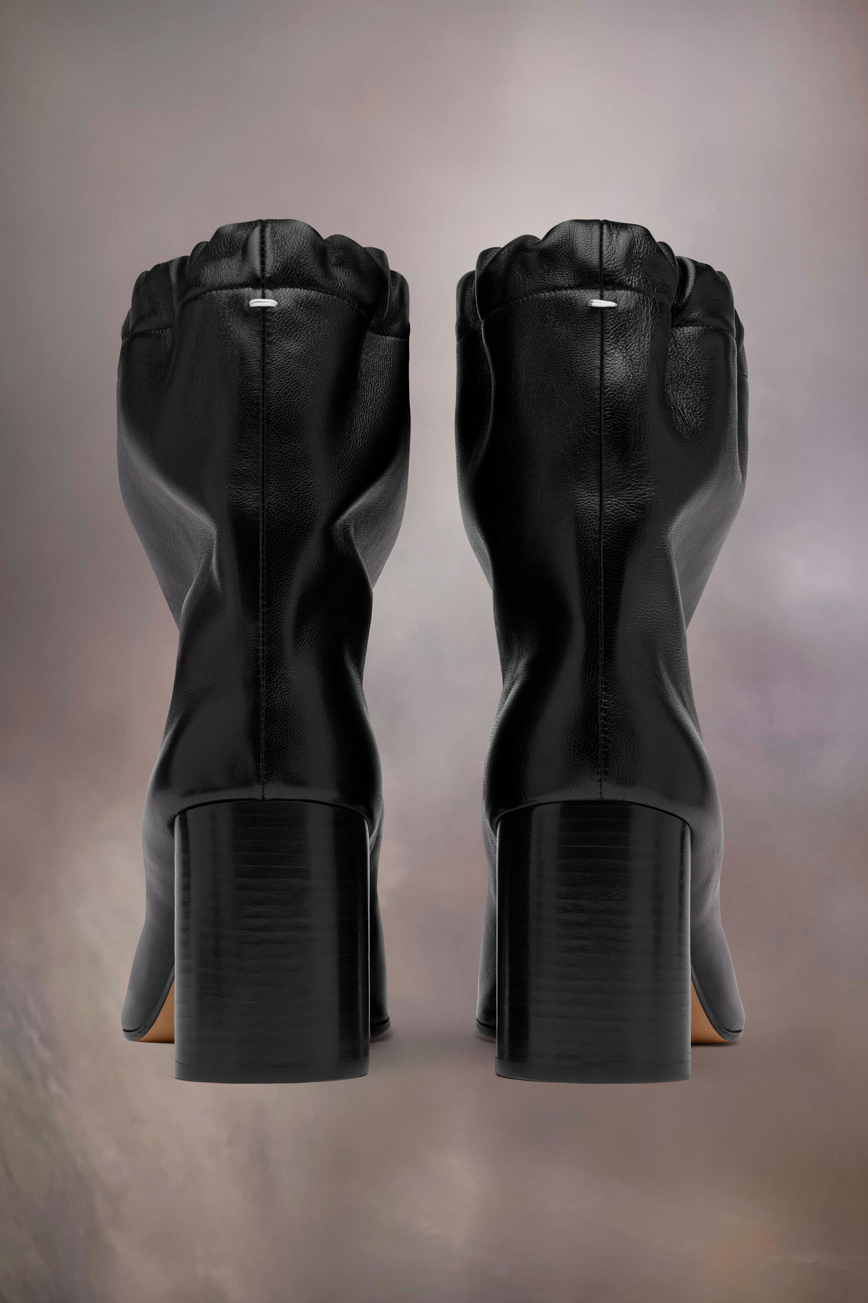 Maison Margiela Tabi Drawstring Ankle Boots - Black | Garmentory