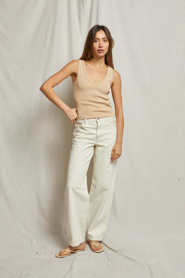 Perfect White Tee Maria Tank - Beige | Garmentory