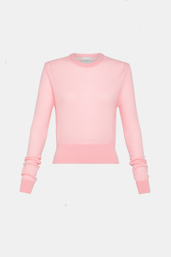 Forte Forte Cashmere Wool Gauze Sweater - Rose | Garmentory