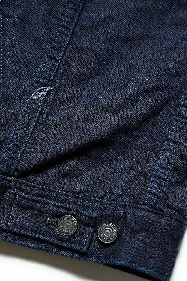Pure Blue Japan Double Face Indigo Stripe Type 2 Jacket - Blue | Garmentory