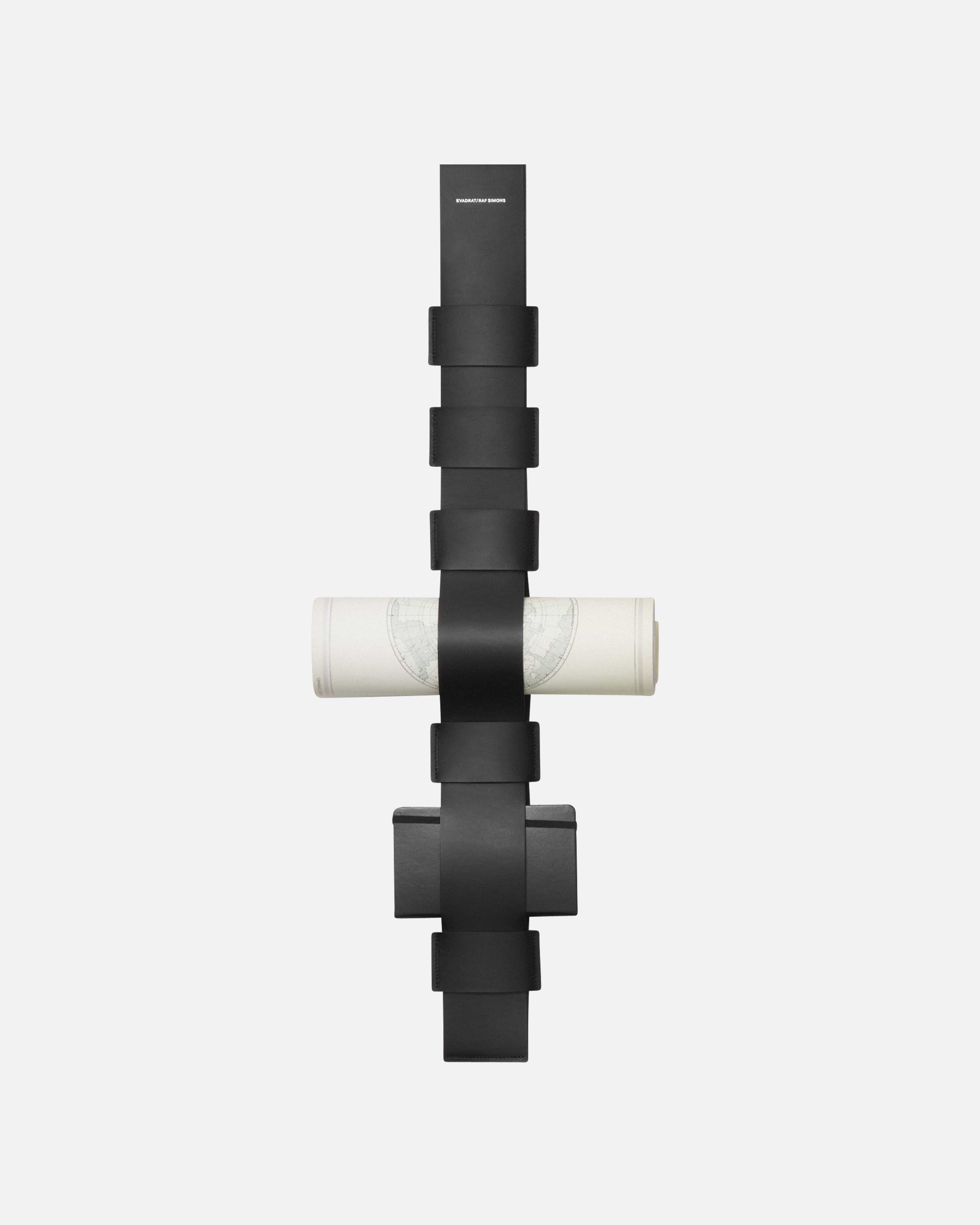 Kvadrat/Raf Simons Leather Magazine Strap - Black | Garmentory