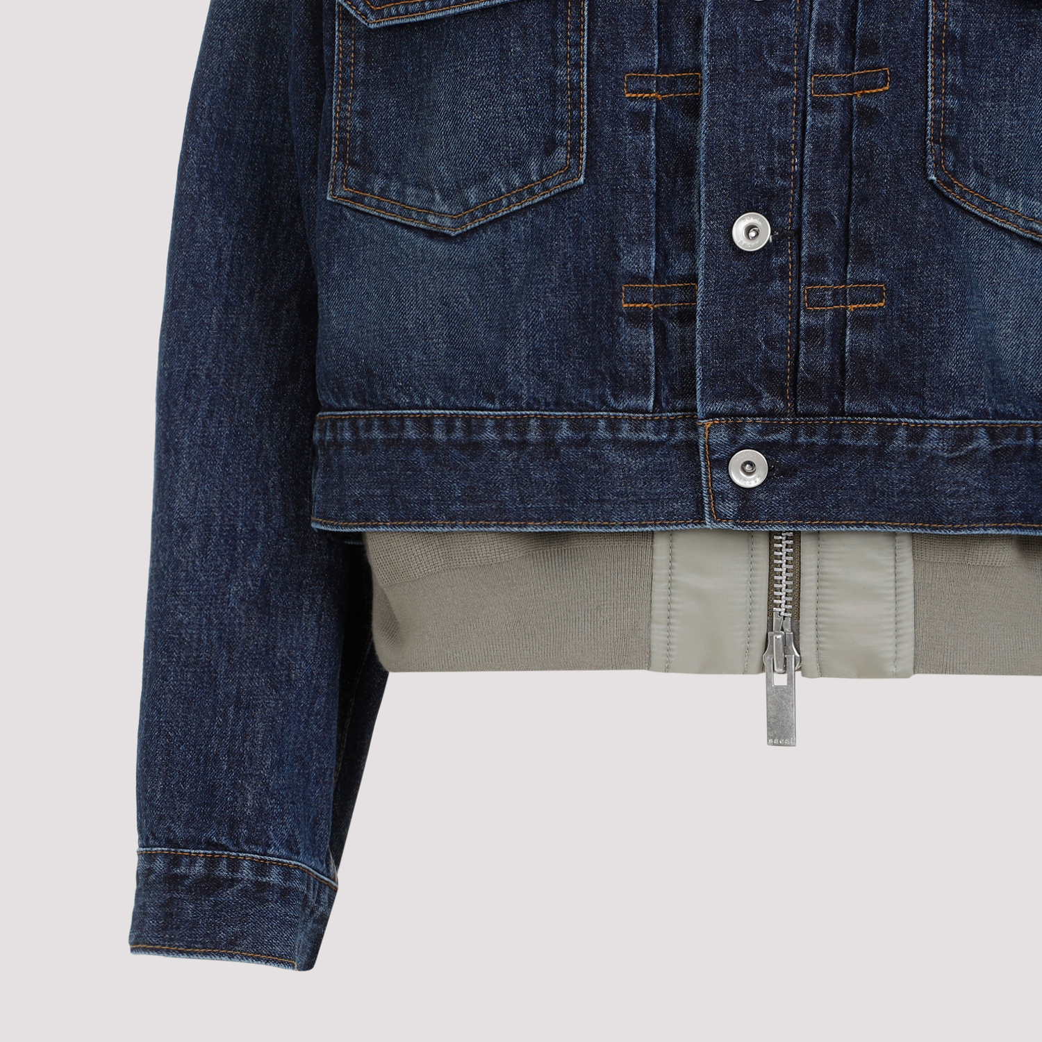 sacai Denim Blouson - Blue | Garmentory