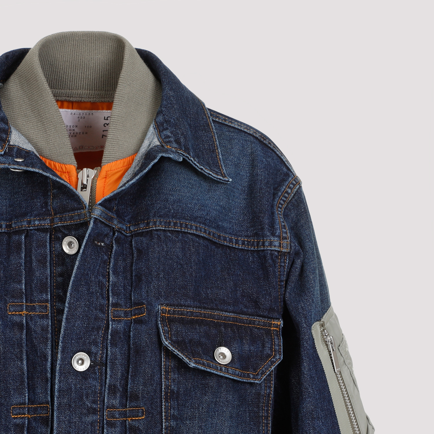 sacai Denim Blouson - Blue | Garmentory