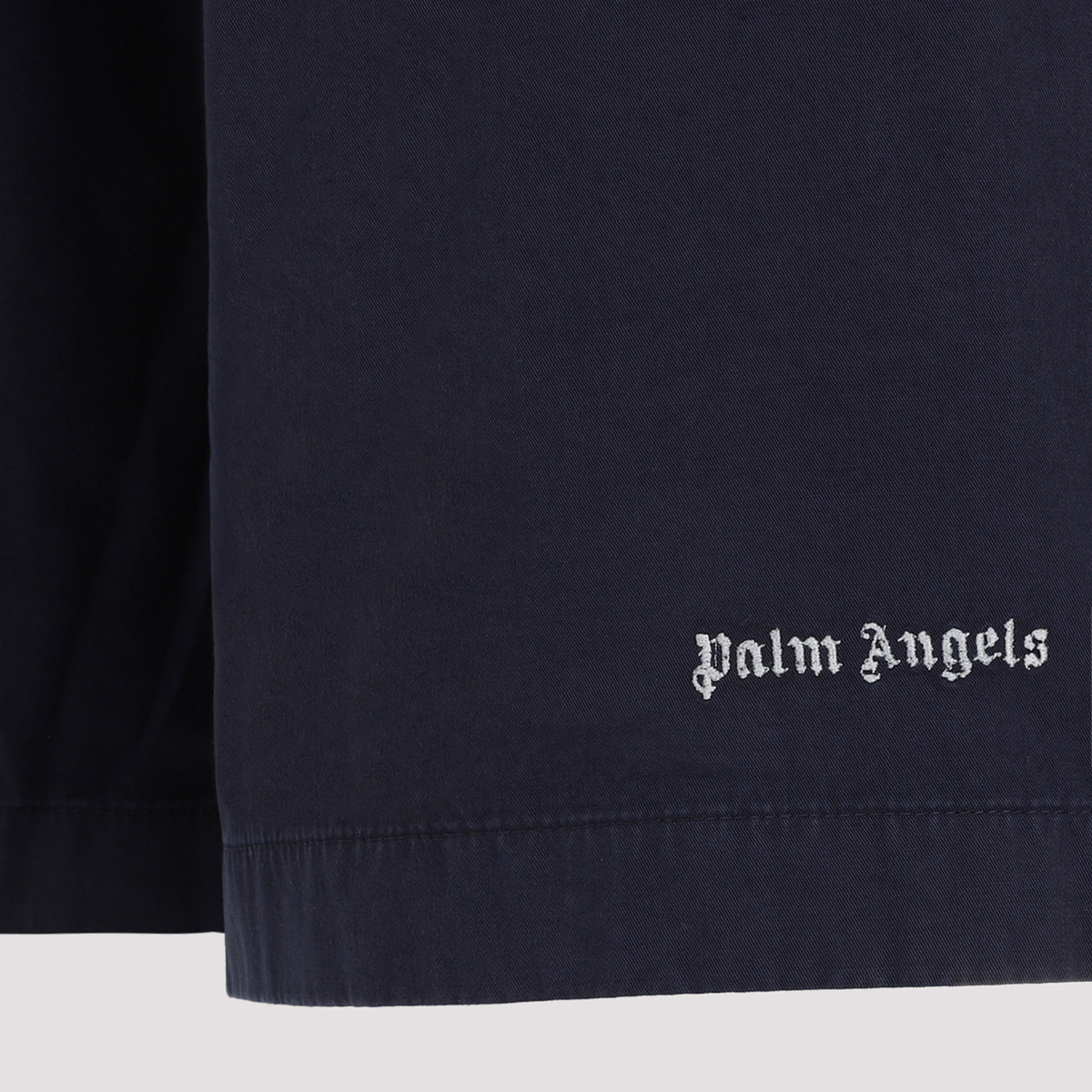 Palm Angels Pal Angels Classic Logo Bermuda - Navy Blue | Garmentory